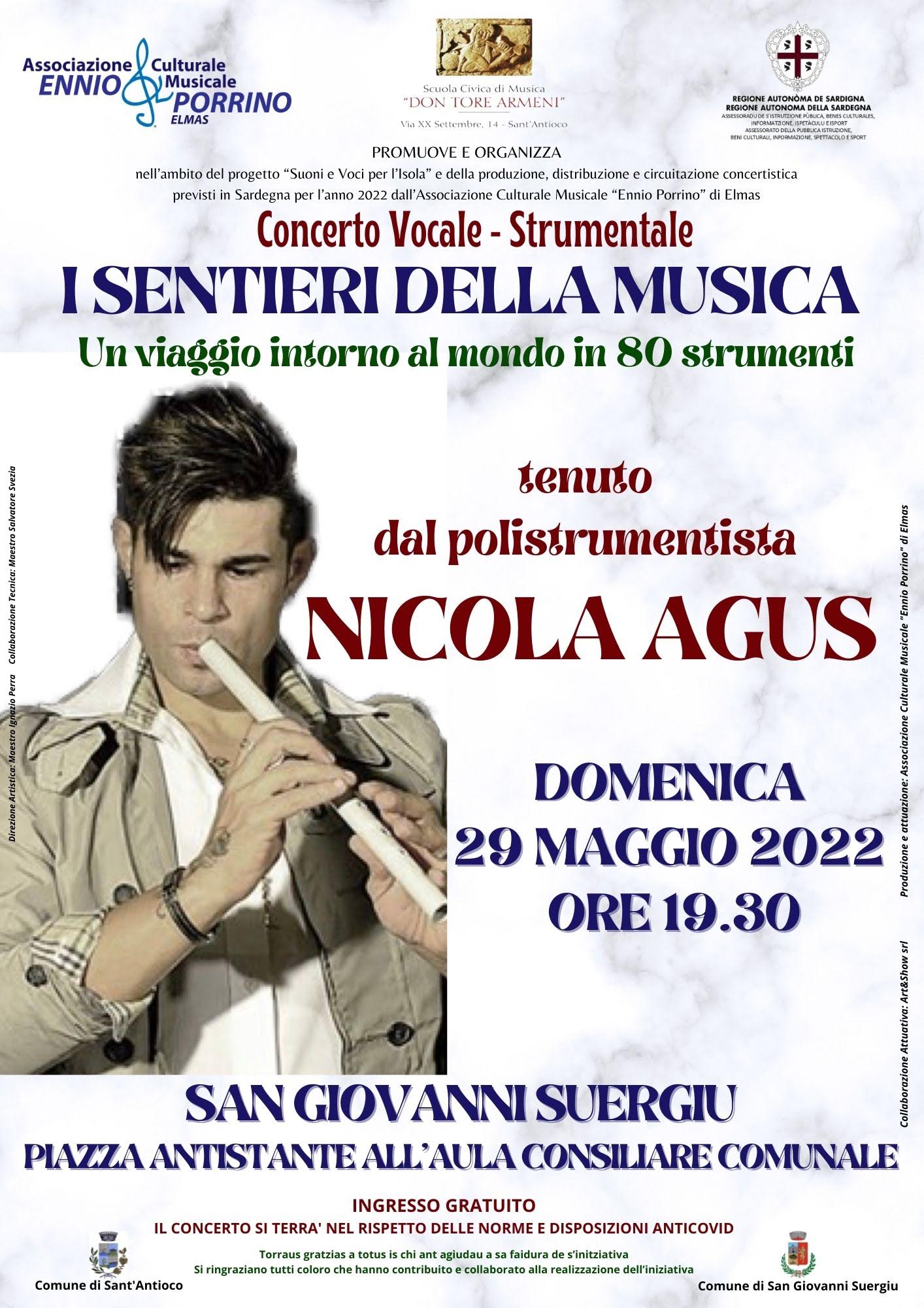 I sentieri della musica, domenica 29 maggio, a San Giovanni Suergiu ...