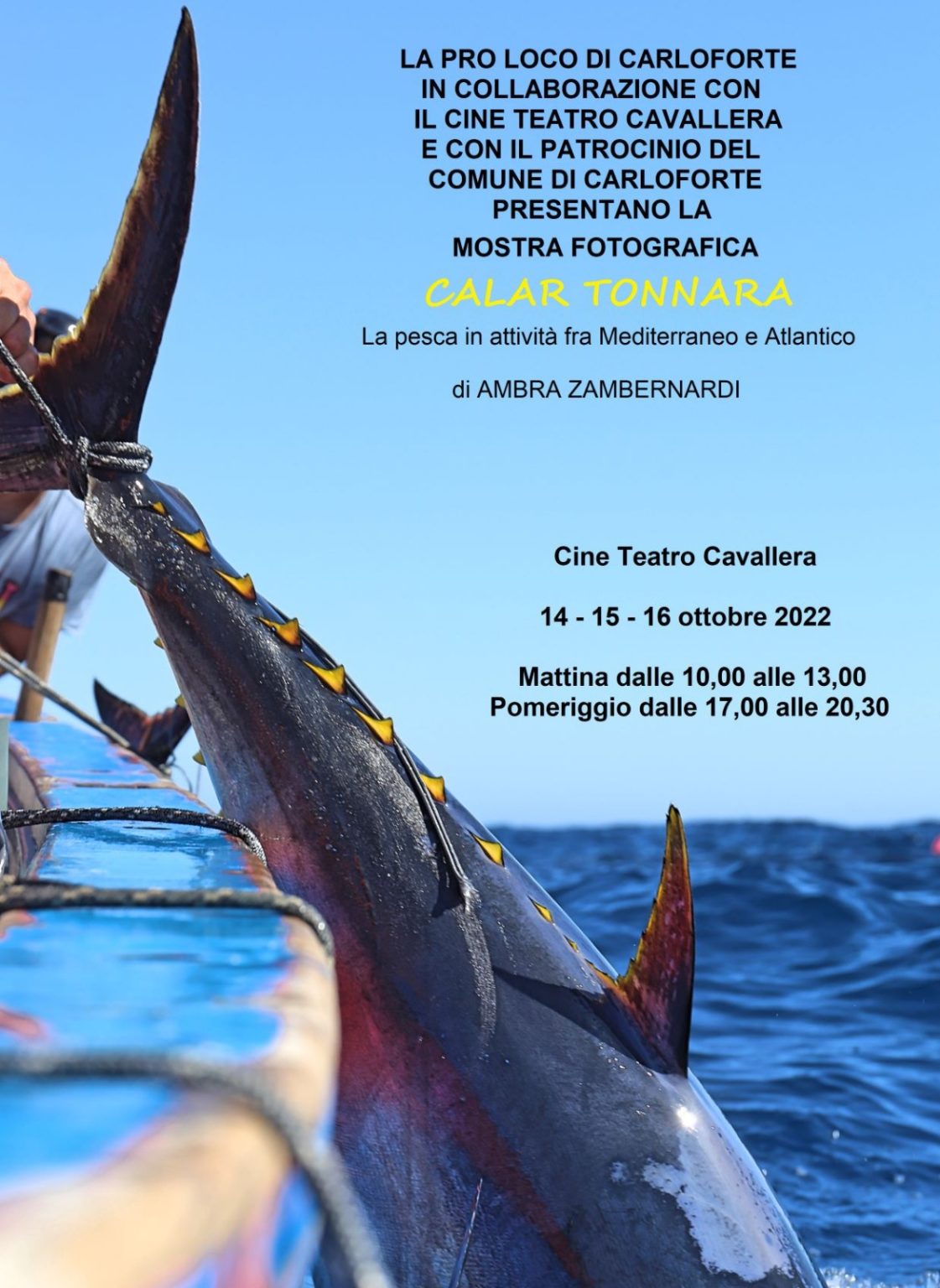 Il 14 ottobre, a Carloforte, verrà inaugurata la mostra fotografica ...